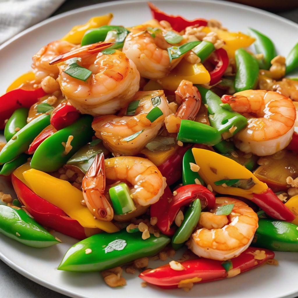 Triple Delight Recipe: Sizzling Stir-Fry with Chicken, Shrimp, and ...