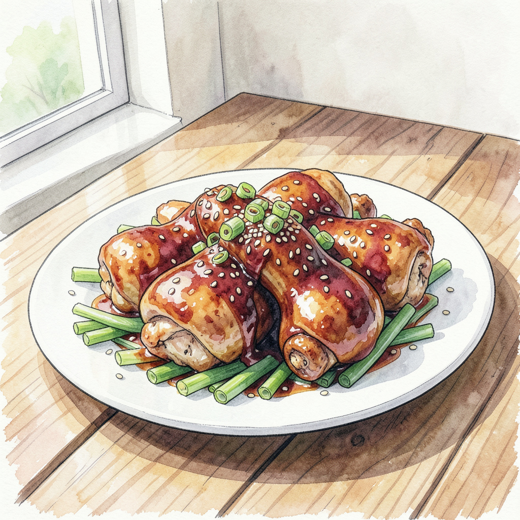 BBQ Korean Chicken Recipe: Double Glazed Sweet Heat - Recipe Omnibus