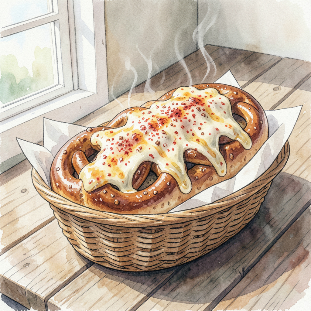 Cheesy Garlic Pretzel Bread Disneyland Recipe: Soft Inside, Crunchy ...