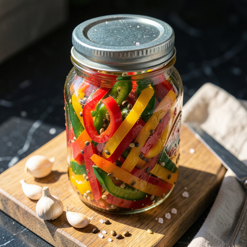 Pickled Bell Peppers Recipe: Tangy, Crispy Jars for Sandwiches & Snacks