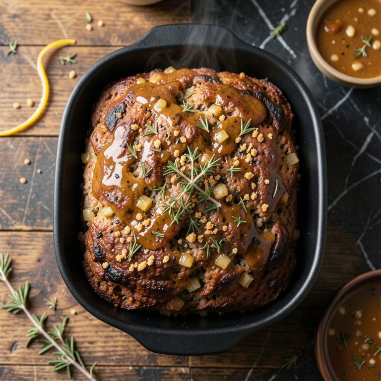 Best Meatloaf Recipe No Ketchup: Savory Herb Glaze for Classic Flavor ...