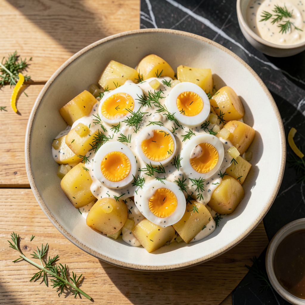 Traditional Potato Salad Recipe With Egg: Creamy Dill and Mustard Twist ...