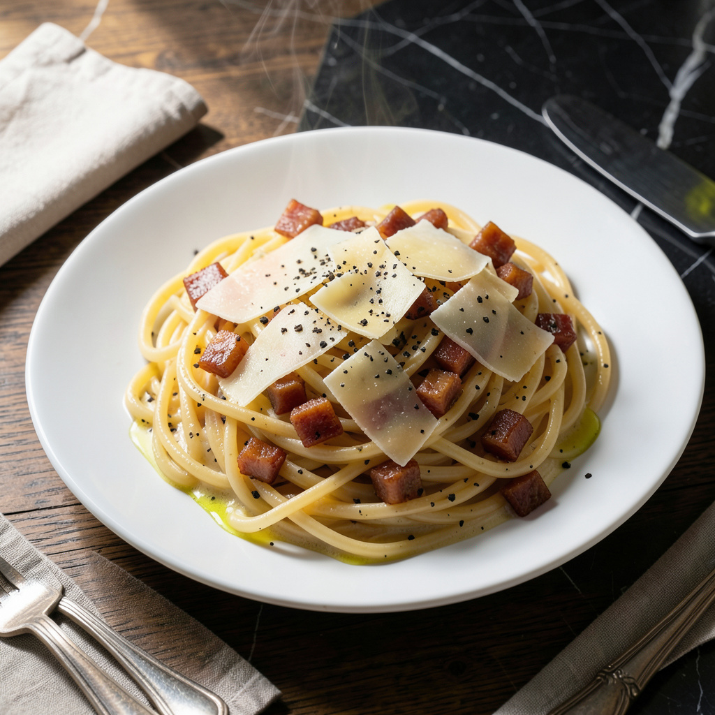 Carbonara Recipe Basic: Classic Roman Egg and Cheese Pasta - Recipe Omnibus