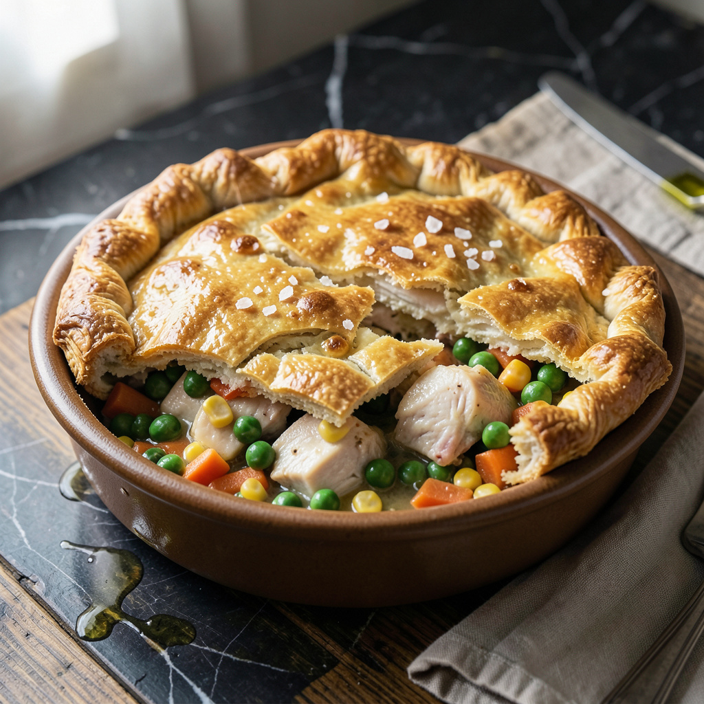 Pot Pie Recipe With Frozen Vegetables: Flaky Crust With Savory Filling ...